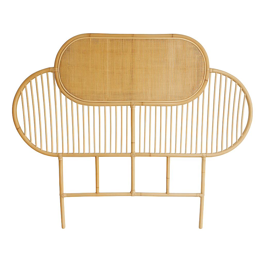 RATTAN HEADBOARD - QUEEN - Bowhome