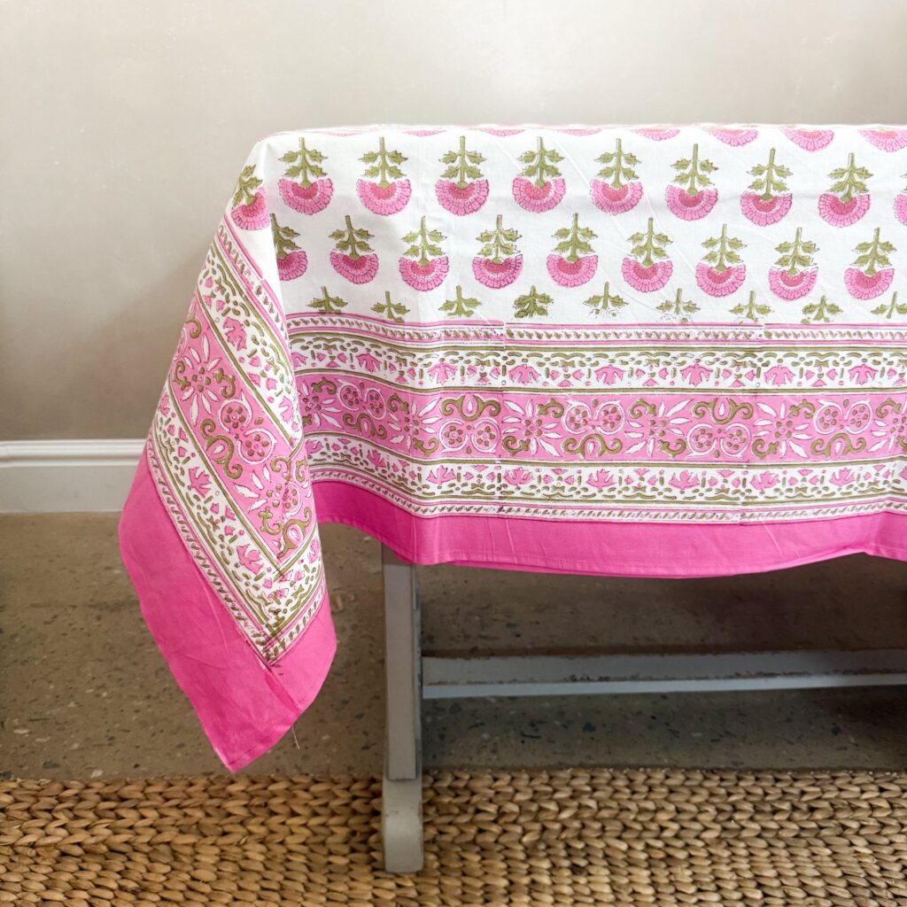 INDIAN COTTON TABLECLOTH - STYLE 2 - Bowhome