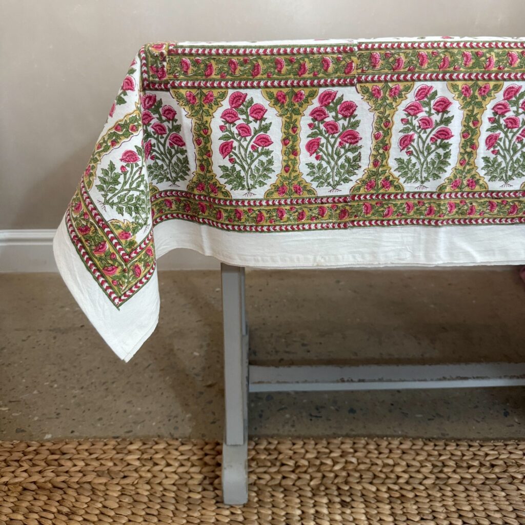 INDIAN COTTON TABLECLOTH - STYLE - Bowhome
